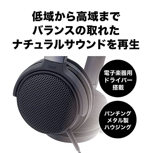 audio-technica Musical Instrument Monitor Headphones ATH-EP300-BK (Black)