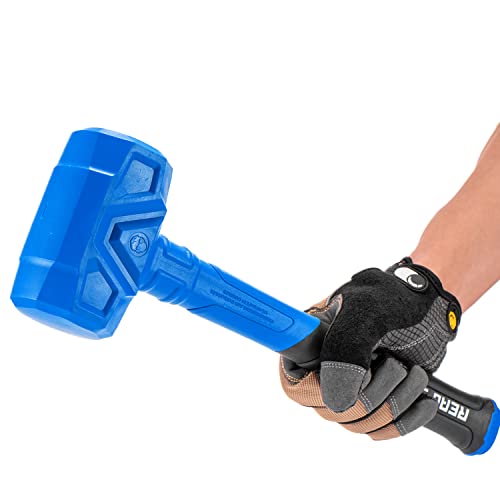 REAL STEEL Dead Blow Hammer with Carbon Steel Core Handle, Marring and Sparking Resistant, 28 Ounce (0317)