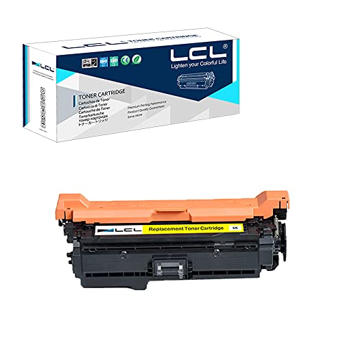 LCL Remanufactured Toner Cartridge Replacement for HP 507A CE402A M551 M551N M551DN M551XH M575f M575c M575dn M570dw M570dn (1-Pack Yellow)