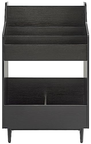 Crosley Furniture Liam Vinyl Record Storage Stand, Tiered Storage Shelves for Records, Black