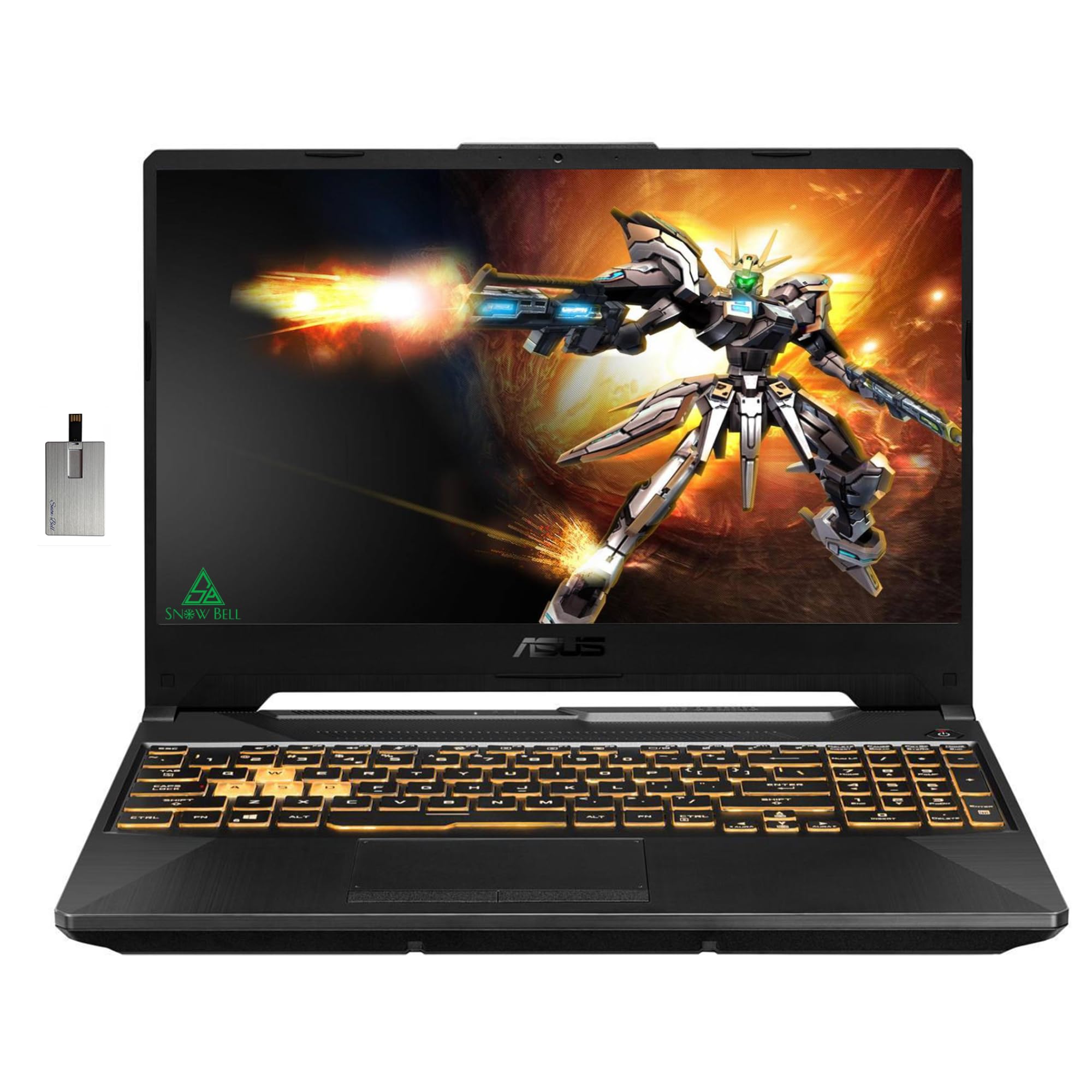 ASUS 2023 TUF A15 15.6" 144Hz FHD IPS-Type Gaming Laptop, AMD Ryzen 9 5900HX, 16GB RAM, 1TB PCIe SSD, Backlit Keyboard, NVIDIA GeForce RTX 3060, Windows 11, Eclipse Gray, 32GB USB Card