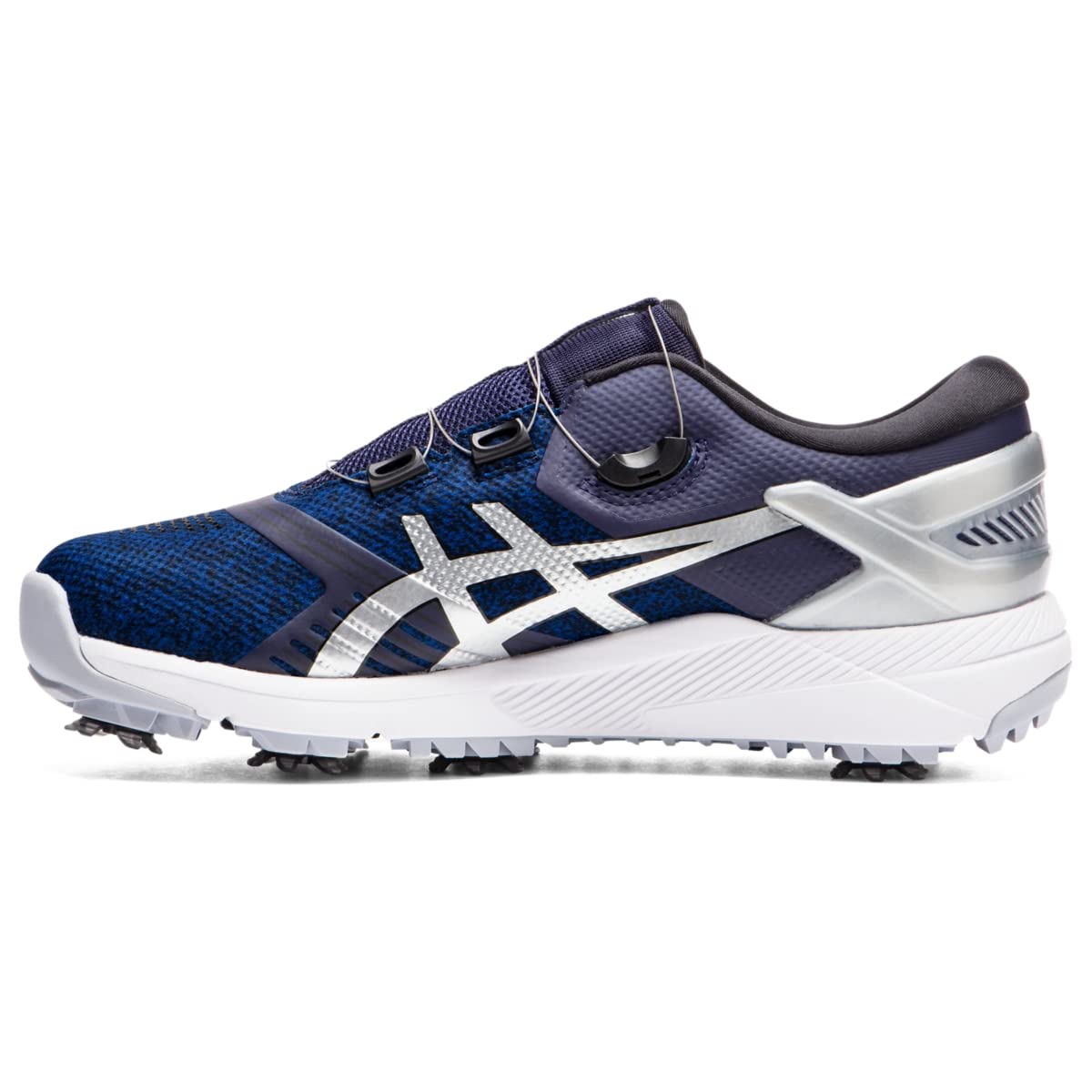 ASICS Men's GEL-Course Duo Boa Golf Shoes, 11.5, PEACOAT/PURE Silver