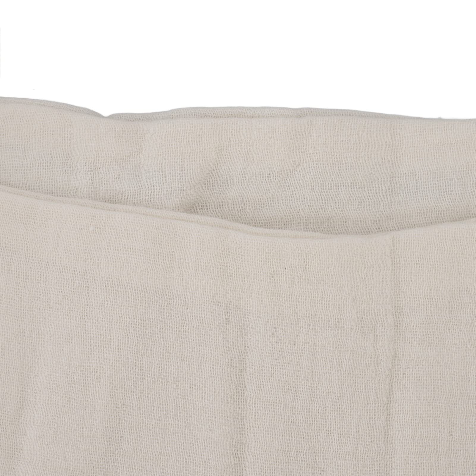 Baby Bed Hanging Bag, Baby Bedside Toy Bag Strap Pure Cotton Fabric 2 Pockets for Home (Beige)
