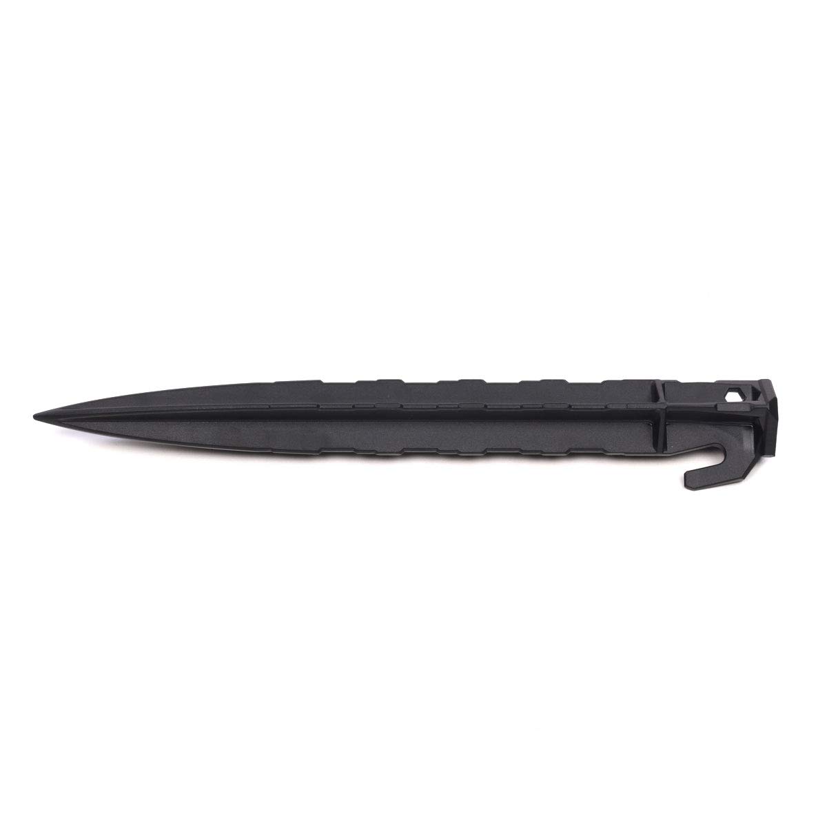 Atwood Rope MFG A9 Scout Tent Stakes 6 Pack - 9 inch Plastic Heavy Duty All Purpose | Essential for Camping, Landscape, and Outdoor Use (Black)