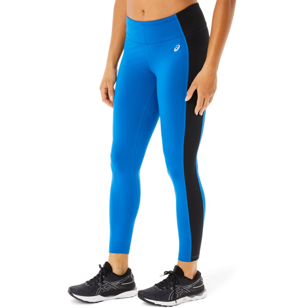 ASICS Women's 7/8 Performance Tight Apparel, S, Lake Drive/Performance Black