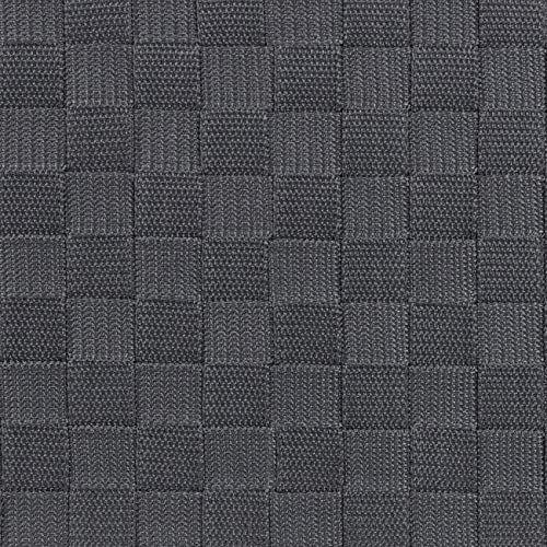 Sorbus Storage Box Woven Basket Bin Container Tote Cube Organizer Set Stackable Storage Basket Woven Strap Shelf Organizer Built-In Carry Handles (Woven Lid Baskets - Gray)