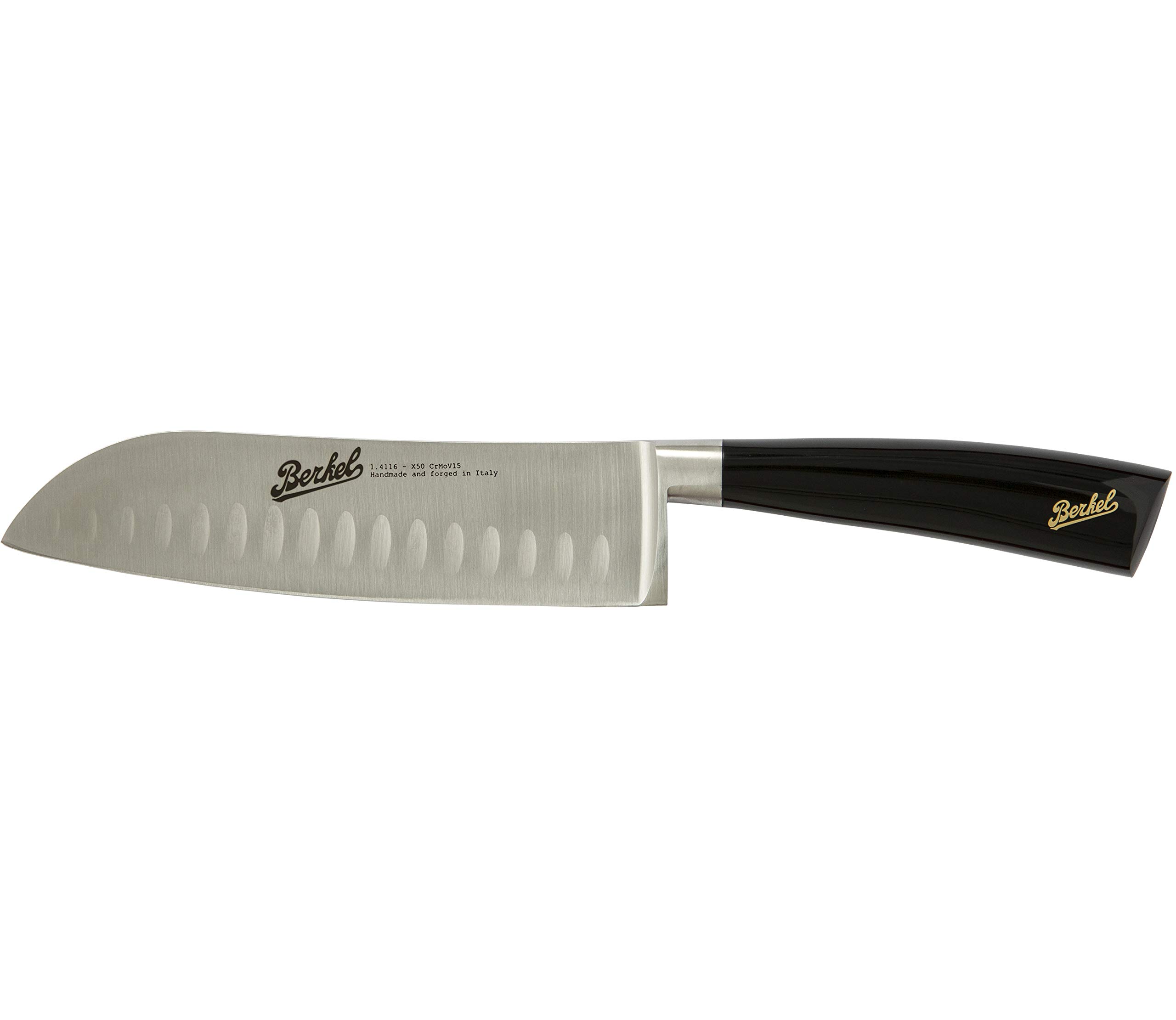 Berkel Elegance Black Santoku Knife 7'' / Kitchen Knives/Premium Quality