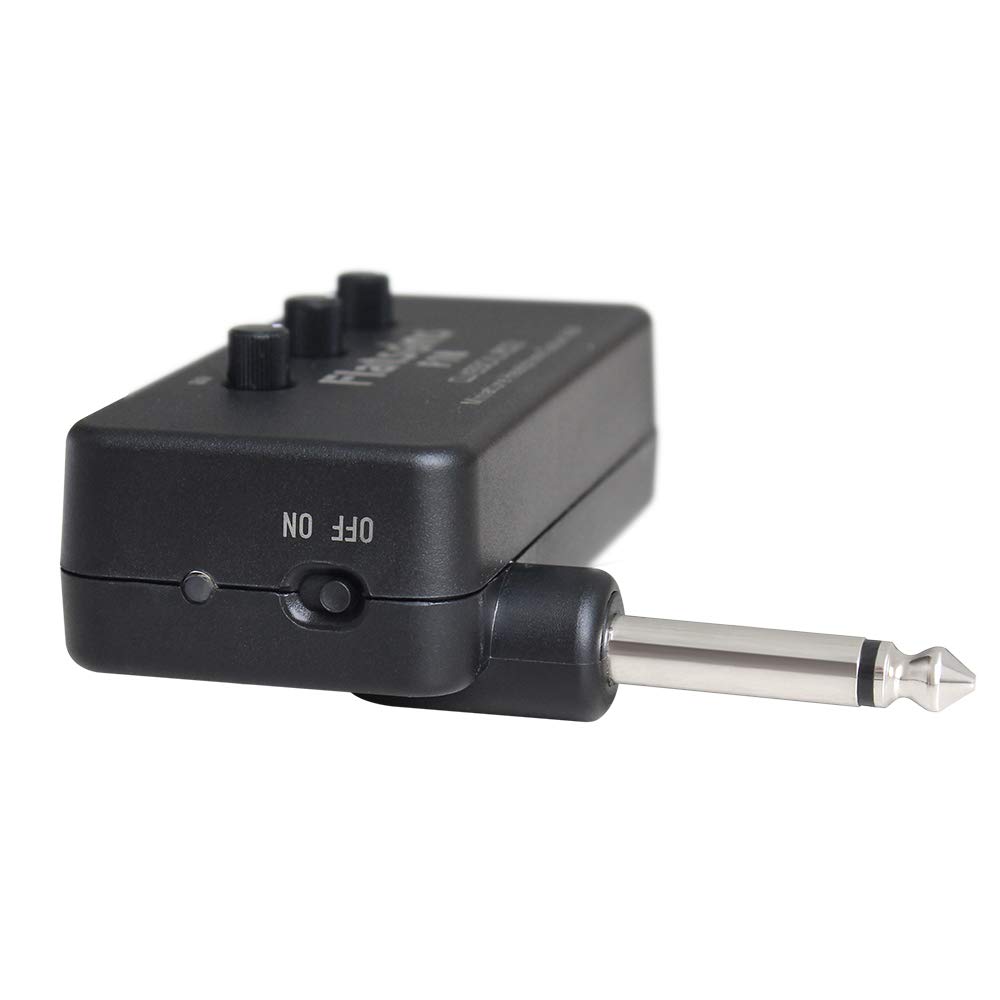 Flatsons Guitar Headphone Amplifier Miniature electric guitar amp Classic Rock Effect 3.5mm Headphone Jack Protable Mini Amp Black F1R