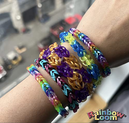 Rainbow Loom® Duo Combo with Jewel Rubber Bands Collection, Features 2 connectable to Make Longer and Wider Creations, an Organizer Case, Great Activity up to 4 People 7+