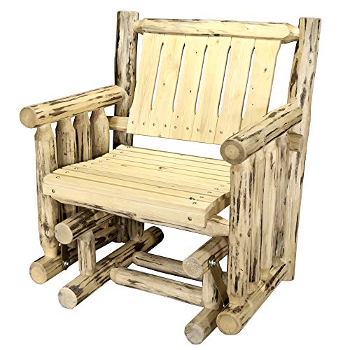 Montana Woodworks, Exterior Finish Montana Collection Single Seat Glider Chair