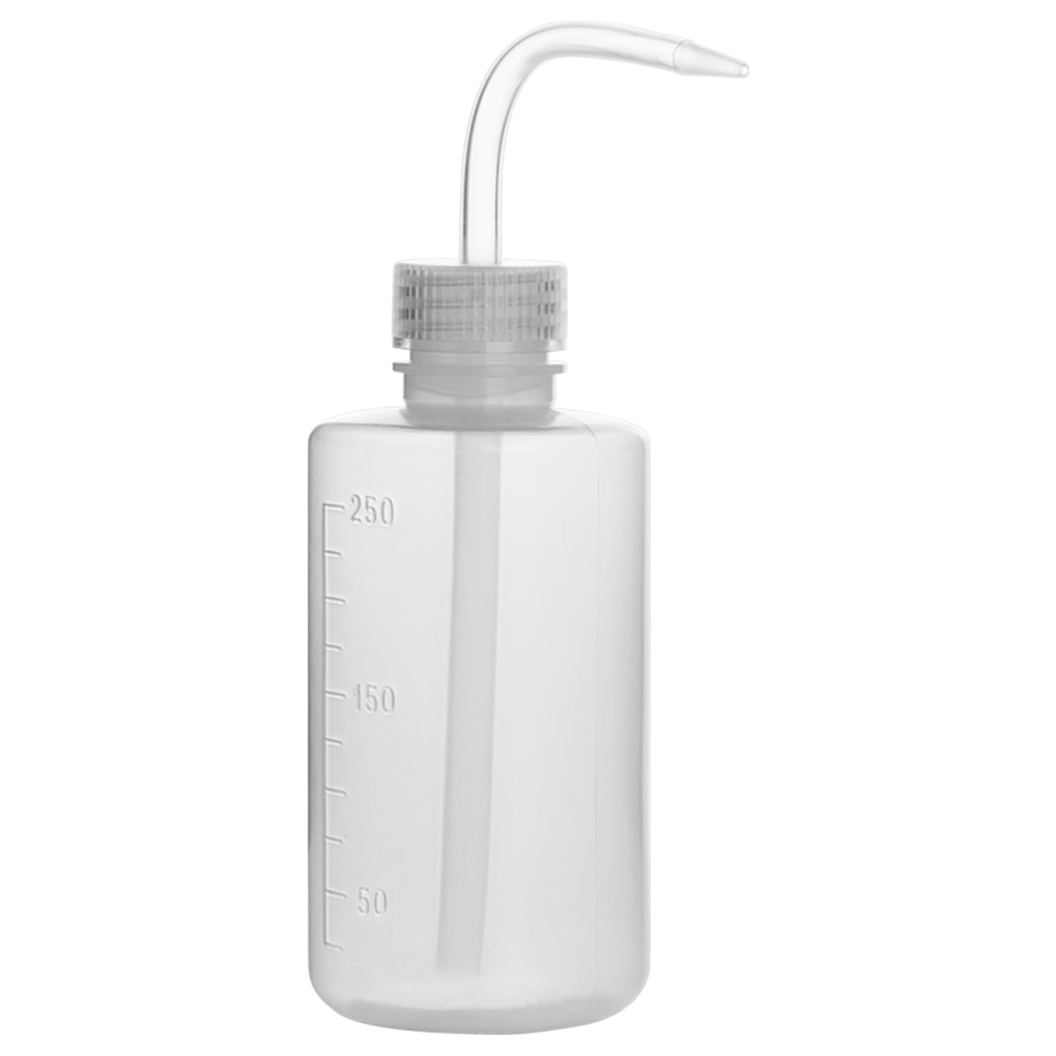 stonylab Chemical Wash Bottle (1-Pack), LDPE Plastic Safety Lab Squeeze Wash Bottle with Narrow Mouth and Scale Labels Squirt Bottle, 250 ml (8 oz)