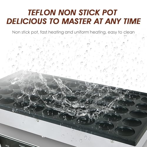 Cabinet Pancake Maker, 50PCS 1800W Commercial Electric Nonstick Waffle Maker Machine, 1.8 In Waffle Makers with 2 Thermostats & 2 Timers Separate Control for Home, Restaurant, Cafe, Bakery, Kitchen