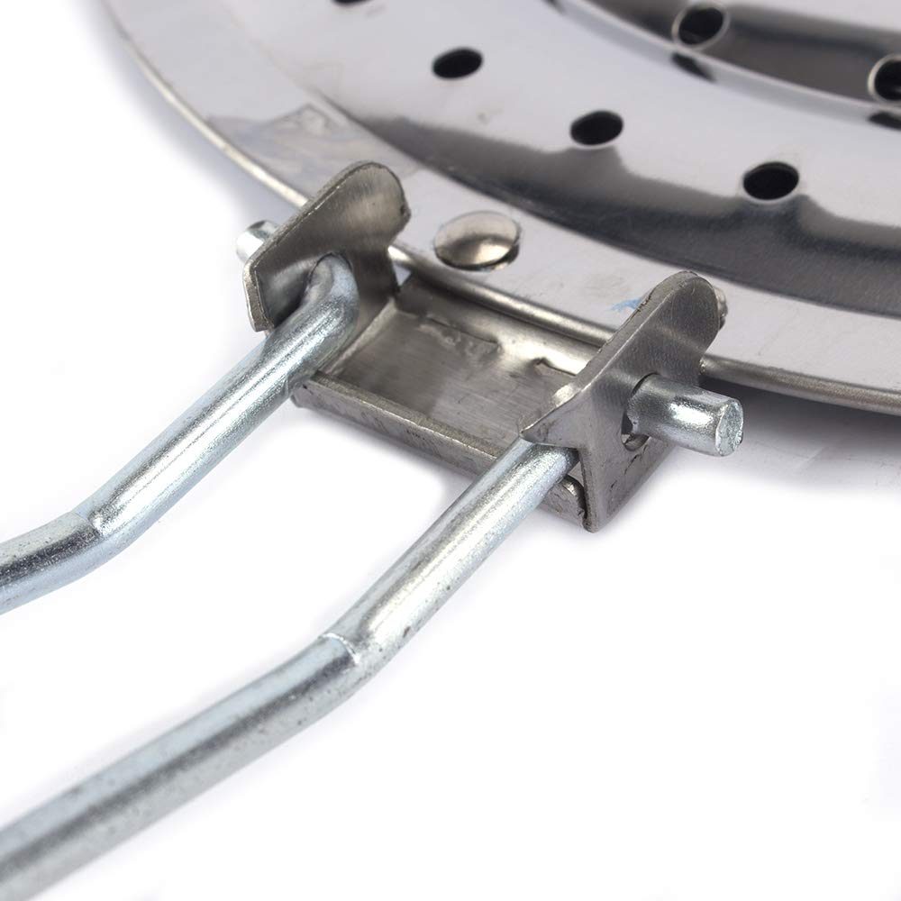 DALAO 2 Pack Double Thickening Heat Diffuser Reducer Flame Guard Simmer Plate, Stainless Steel for Electric and Gas Stovetops