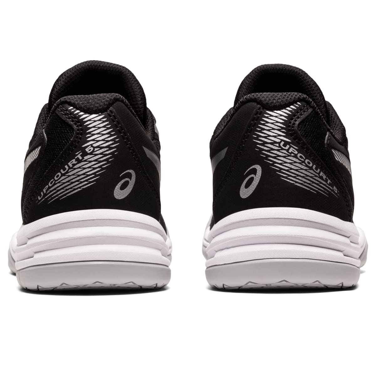 ASICS Women's UPCOURT 5 Volleyball Shoes, 9, BLACK/PURE Silver
