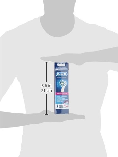 Oral-B Cross Action Electric Toothbrush Replacement Brush Heads Refill, 3 Count