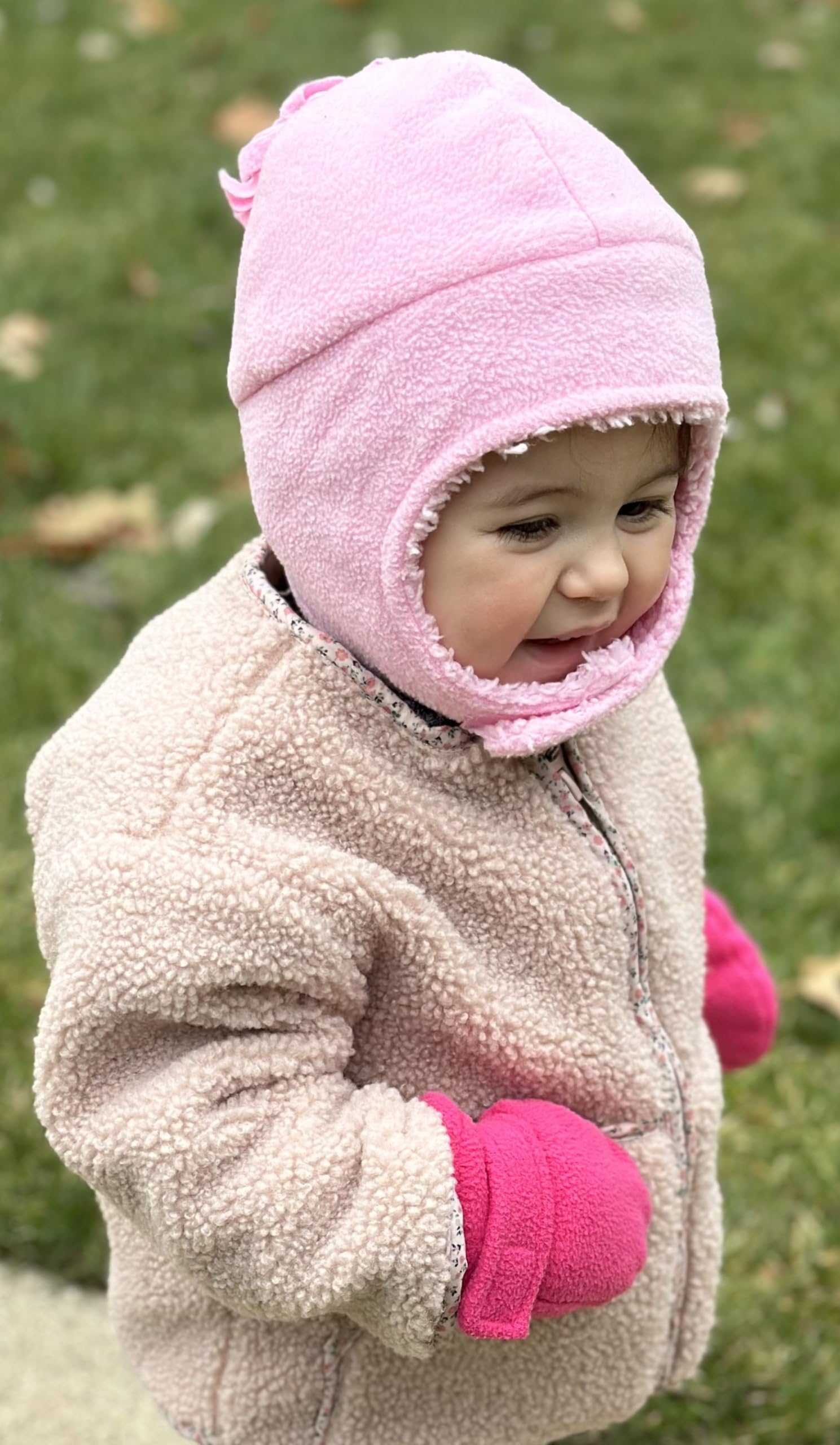 N'Ice Caps Baby Toddler Mittens Kids 2 Pairs Fleece Gloves Winter Warm Sherpa Lined Pack (Black/Navy Pack - Infant No Thumbs, 6-18 Months)