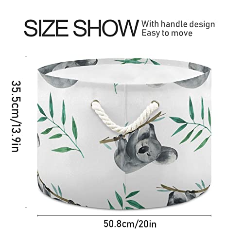 xigua Cotton Rope Basket Koala Bamboo Baby Laundry Basket Blanket Kids Toy Storage Basket Glove Box