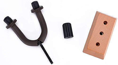 Lejoy Guitar Hangers Wall Mounts Holder Stand for Acoustic Electric Guitar Bass Ukulele-Beech wood (2-pack)