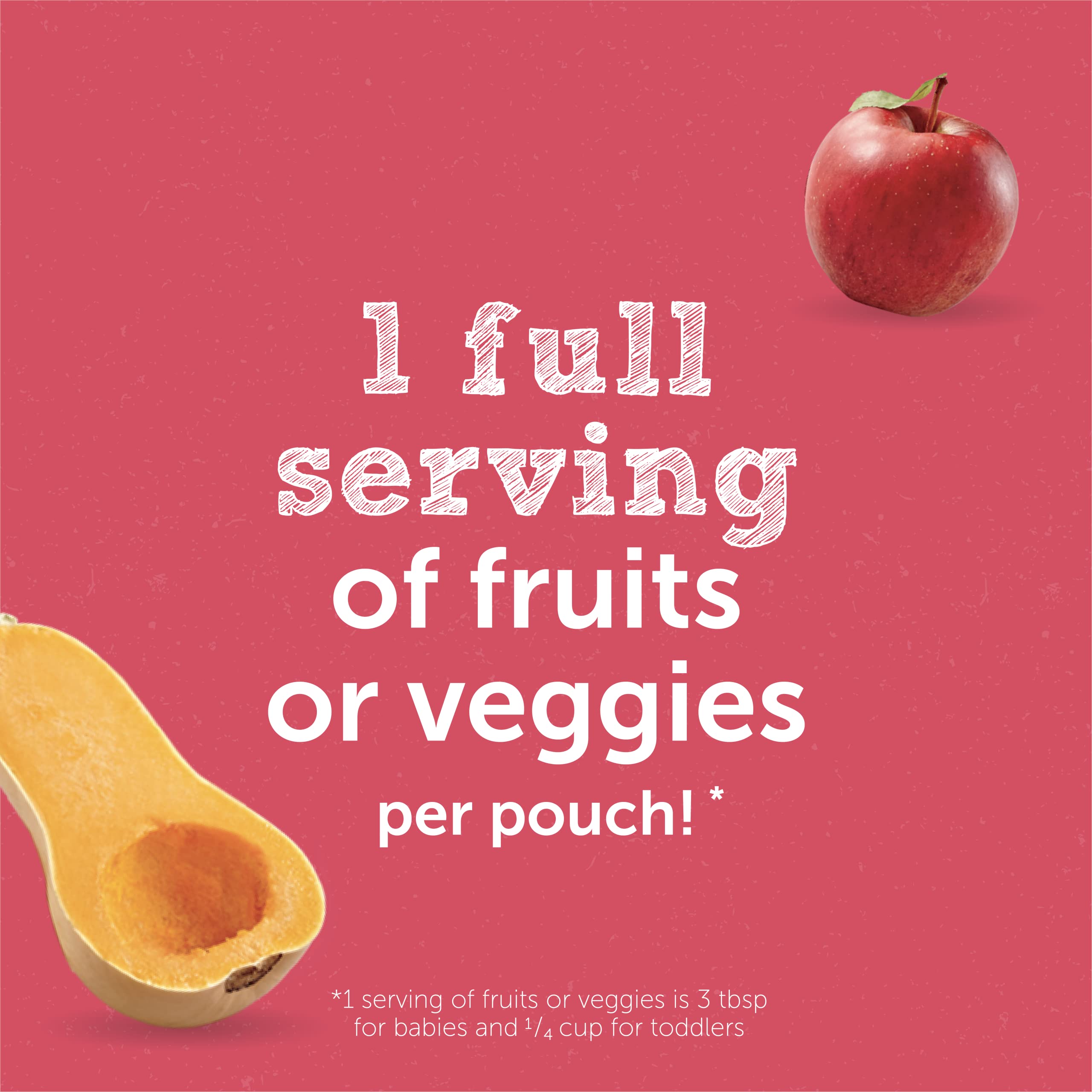 Beech-Nut Baby Food Pouches, Pear Mango Squash Fruit Puree, 3.5 oz (18 Pack)