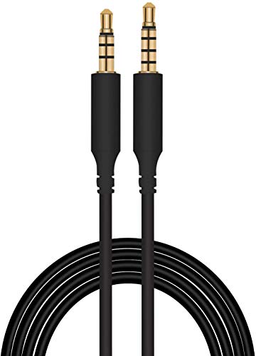 Replacement Astro A40 A10 A30 A50 Gaming Headset 3.5mm Audio Cable Extension Cord Compatible with Playstation 4 PS4, MixAmp, PC Gaming and Smartphone, No Mute & Volume Control Button