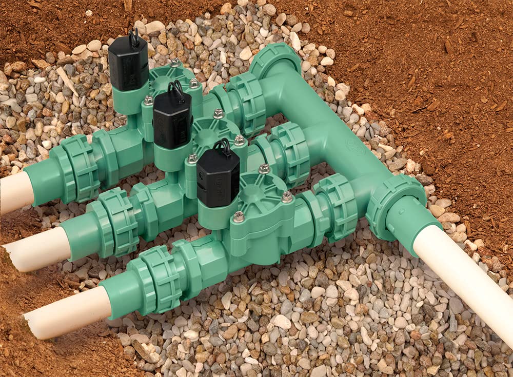 Orbit 91207 3-Valve Preassembled Manifold, Poly Pipe