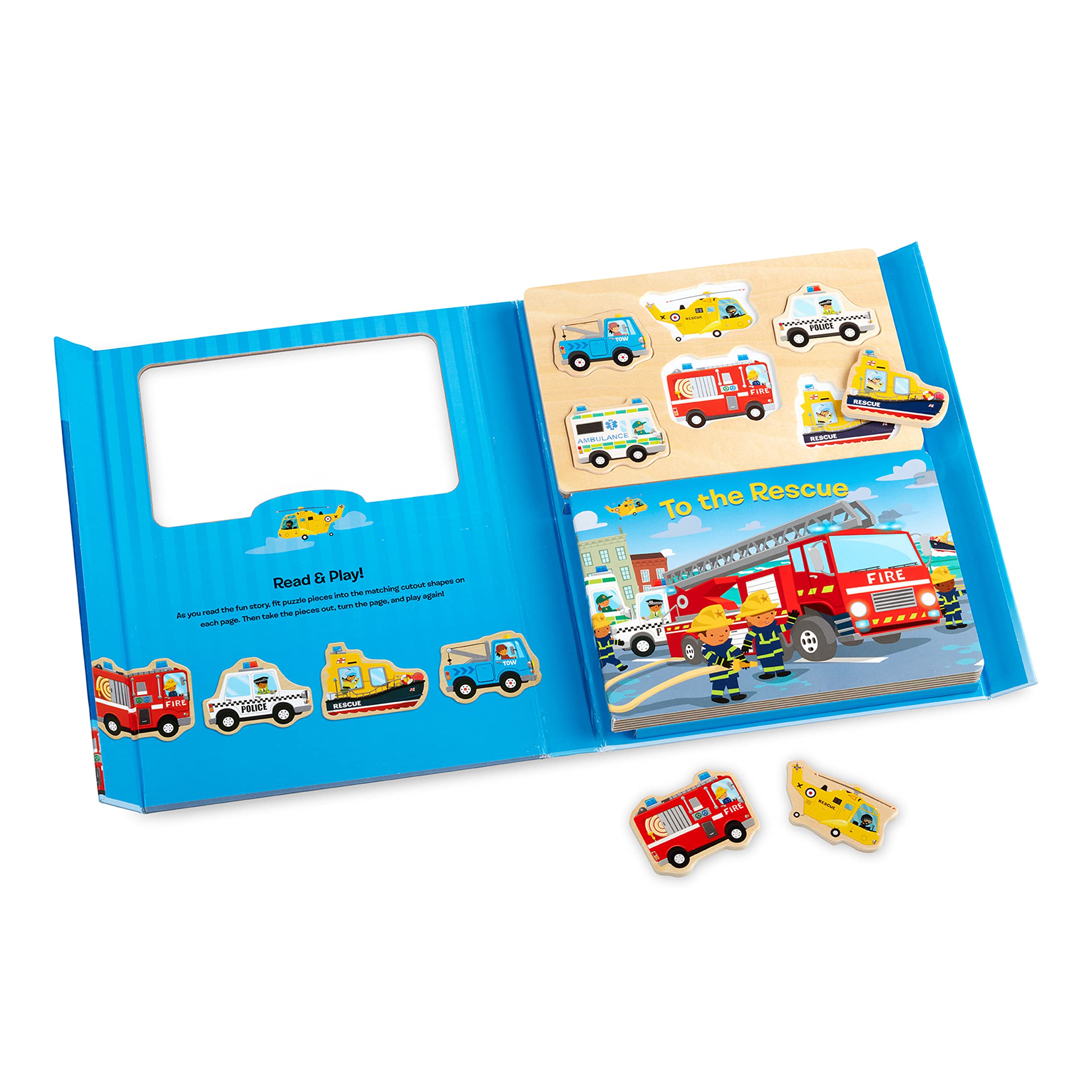 Melissa & Doug Book & Puzzle Play Set: On The Farm