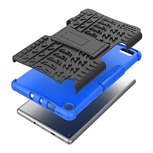 Maomi for Kindle Fire 7 case 2019 2017 Release 9th 7th Generation,Kickstand Shock-Absorption Heavy Duty Armor Defender Cover for Kindle fire 7 Inch Tablet (Blue)