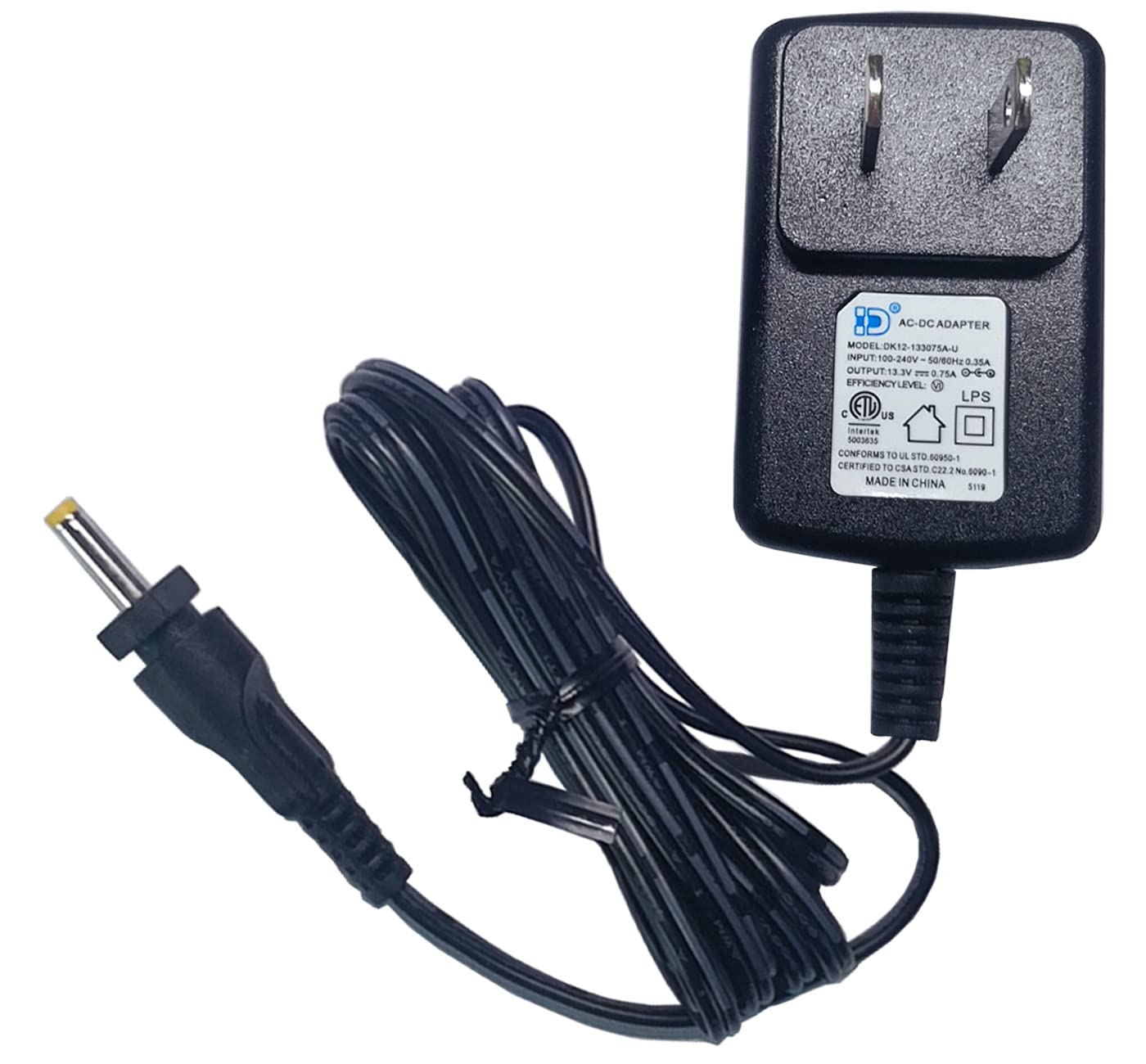 Original OEM Genuine Shark 13.3V 0.75A AC/DC Adapter for Shark Ultra Cyclone Pet Pro CH951 14 CH95114 CH951C 10.8V PetPro Plus Cordless Handheld Vacuum Cleaner XB950 Battery Pack Lithium ion Charger