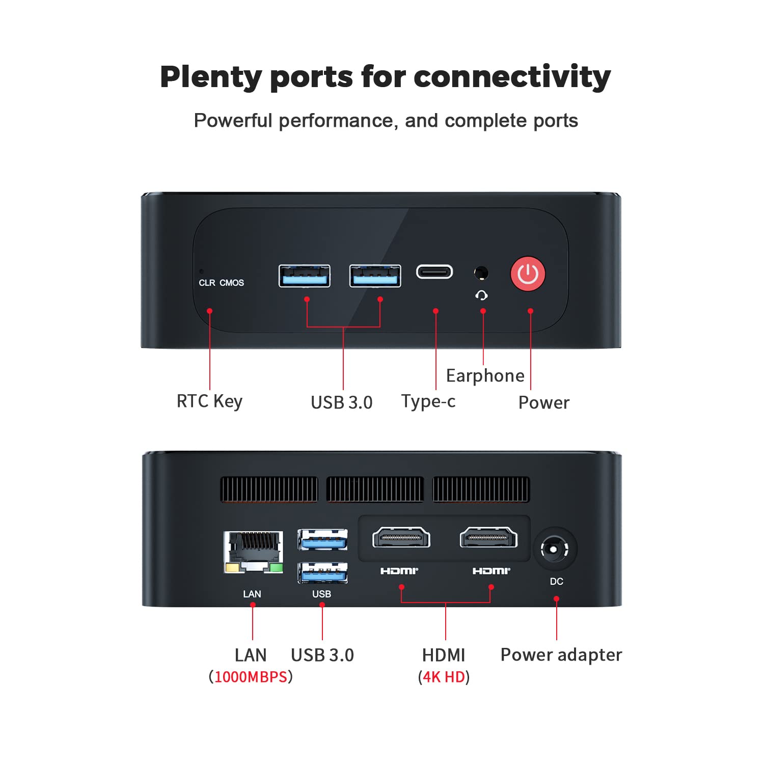 Beelink SER3 Mini PC,AMD Ryzen 7 3750H Processor,Mini Computer with 8G DDR4 RAM/256GB M.2 NVMe 2280 SSD,4K FPS/Dual HDMI/WiFi 5/BT4.0/Support Auto Power On