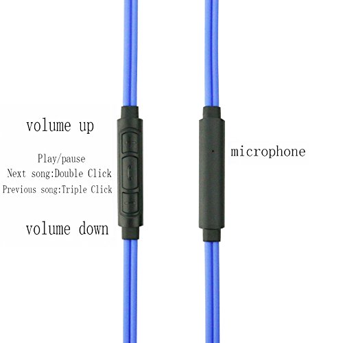 NewFantasia Replacement Cable Compatible with Sennheiser HD25 / HD25-1 / HD25-1 / II HD25-13 / HD25-C Headphone, Remote Volume Control Mic Compatible with Samsung Galaxy Android