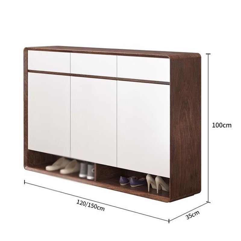 BaRdzo Shoe Cabinet Entry Partition Cabinet Light Luxury Foyer Storage Shoe Cabinet (Color : D, Size : 120 * 35 * 100CM)