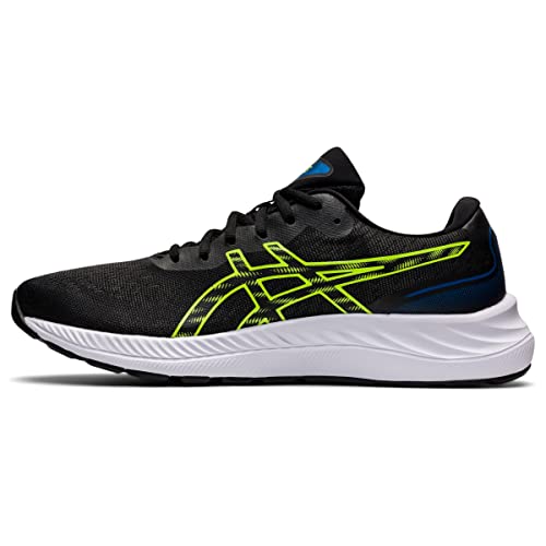 ASICS Men's GEL-EXCITE 9 Running Shoes, 9, BLACK/HAZARD GREEN