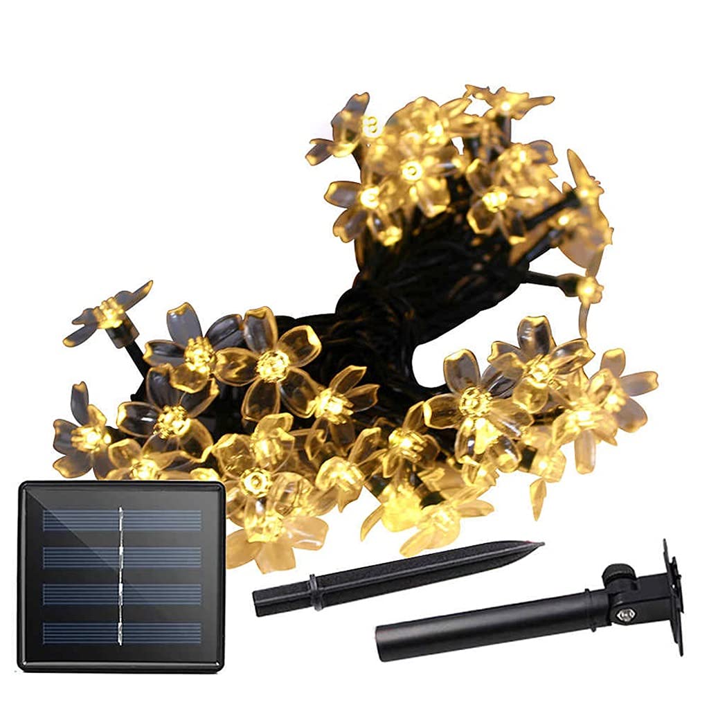 Flystoo Solar String Light Waterproof Christmas Party Fairy Lights Outdoor Solar Lamp for Home Garden Patio Yard (Emitting Color : Solar Light WW)