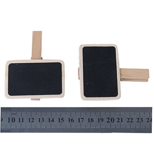 BESPORTBLE 10pcs Blank Chalkboard Sign Emblems Table Numbers Blackboard Table Number Plaque Mini Chalkboard Signs Chalkboard for Table Place Cards lackboard Blank Signs Bamboo Wedding Buffet