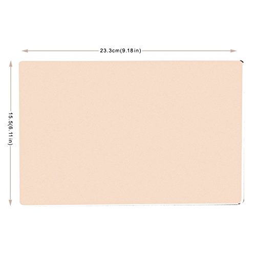 Mouse Pad, Qcute 9.18" 6.11" Gaming Aluminum Mouse Pad W Non-Slip Rubber Base & Micro Sand Blasting Aluminium Surface for Fast and Accurate Control(Gold)