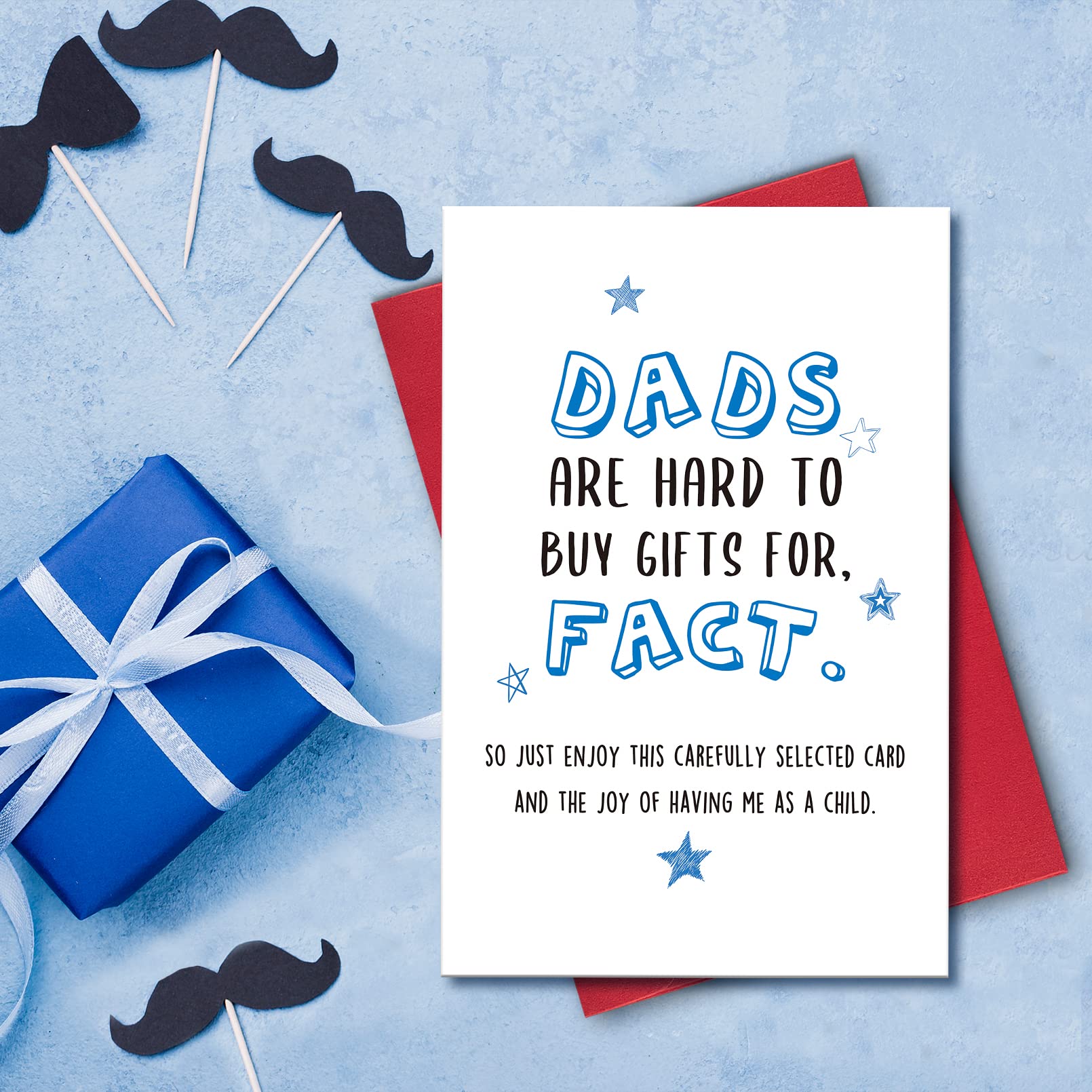 Funny Fathers Day Card, Naughty Birthday Card for Dad, Greeting Card from Son Daughter