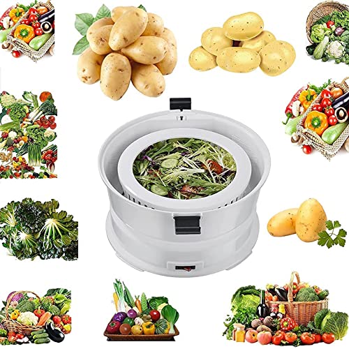 BATIVE Electric Potato Peeling Machine, Load-Bearing 1KG Multifunctional Potato Peeling Machine, Quickly Peel Large Quantities of Potatoes(Jitter is Normal During Use)