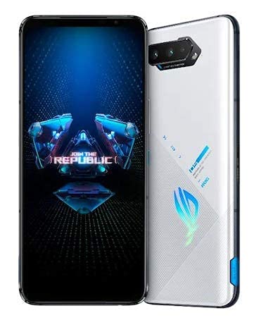 Asus ROG Phone 5 ZS673KS / I005DA, 5G, International Version (No Warranty), Dual 128GB 12GB RAM, Tencent Games with Google Play, White - GSM Unlocked