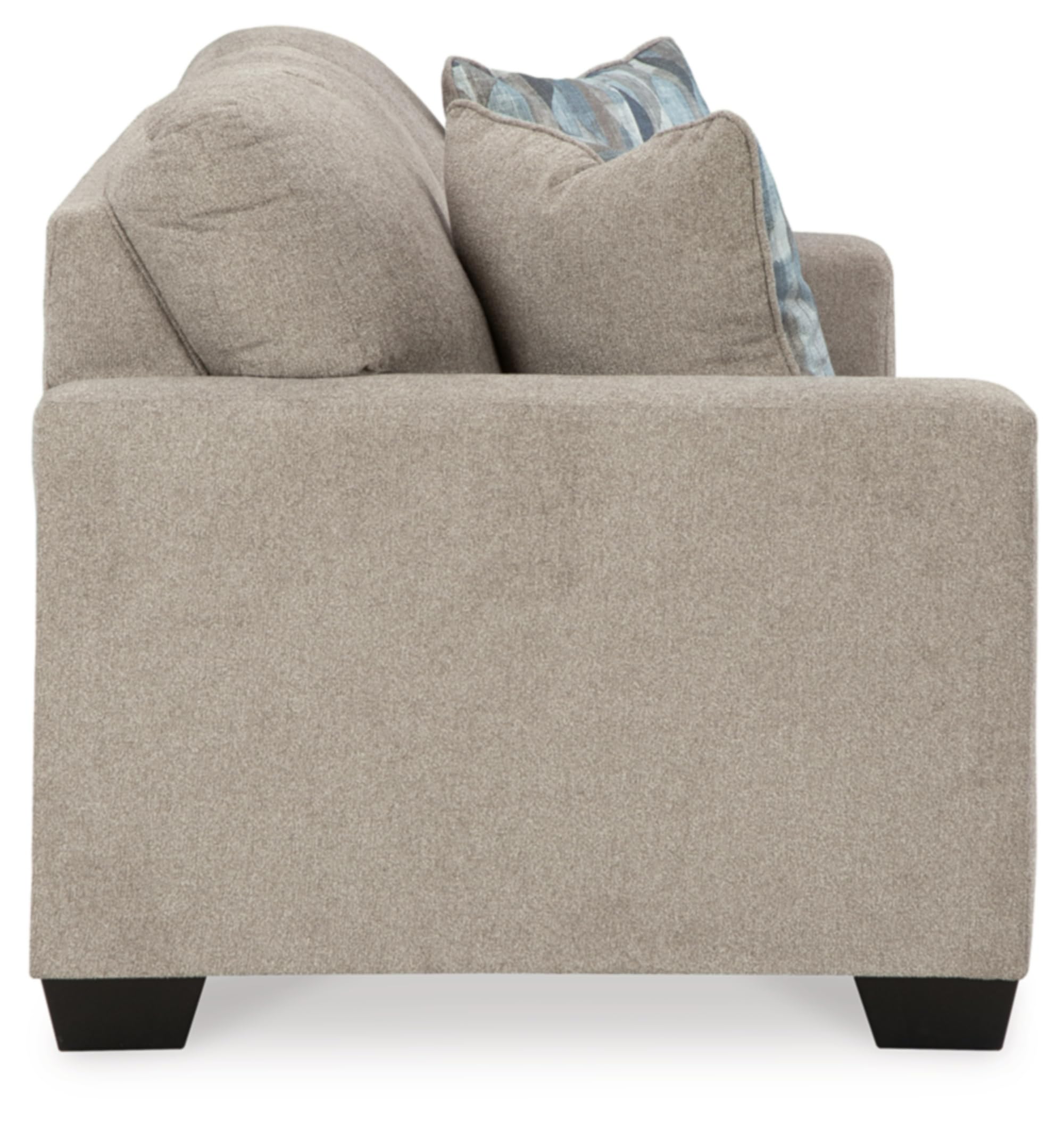 Signature Design by Ashley Deltona Contemporary Sofa with 2 Accent Pillows, Beige