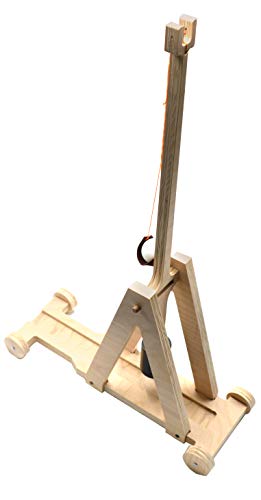Premium Large Trebuchet DIY Kit - 21" Beam Arm Launches up to 30 Feet! - STEM Learning - Explore Gravitational Potential Energy, Projectile Motion & Energy Transformation - Garage Physics by Eisco