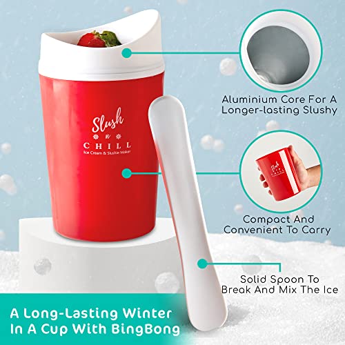 Bingbong Slush and Shake Maker โ Frozen Slush Cup for Instant, Ice cream maker for kids, Smoothies โ Slushy Cup Maker for the Whole Family Home DIY Smoothie Cup โ BPA Free, Multiple Colors