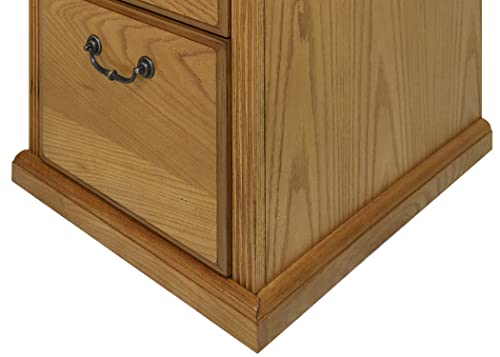 Martin Furniture Huntington Oxford 4-Drawer File Cabinet, Wheat Finish, Fully Assembled