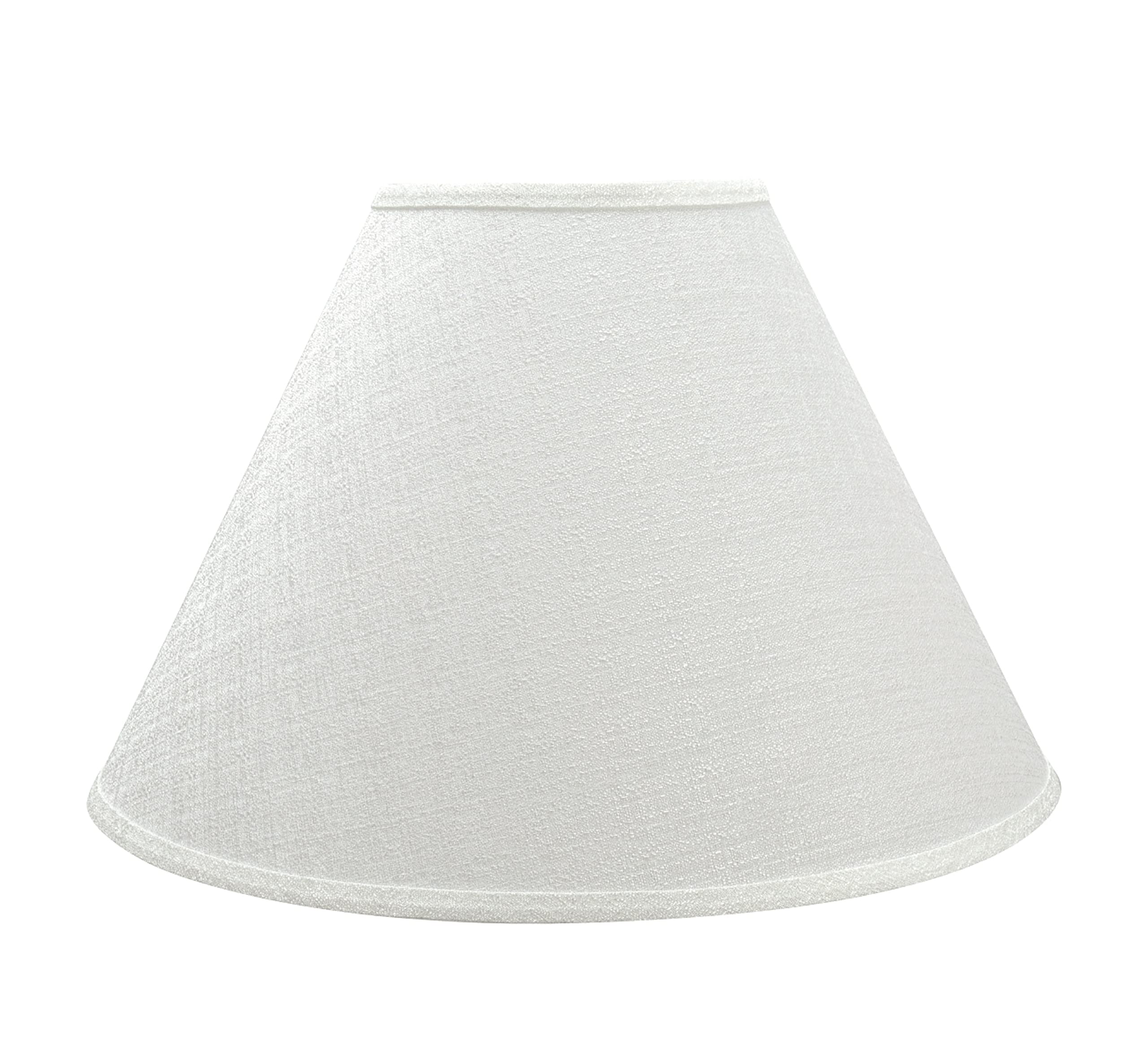 Aspen Creative 32773 Transitional Hardback Empire Shaped Construction Off White, 18" Wide (7" x 18" x 12 1/2") Spider Lamp Shade