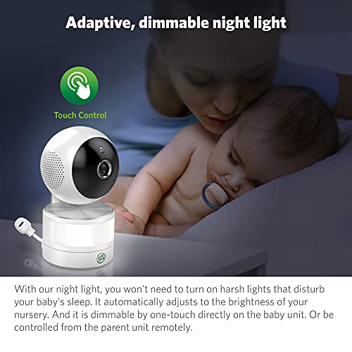 LeapFrog LF920HD Color Night Vision Video Monitor, 7" HD Display, 360 Pan Tilt, Night Light, Temp & Humidity Sensor, Up to 15Hrs Video Time, Range Up to 1000ft, Secure Transmission