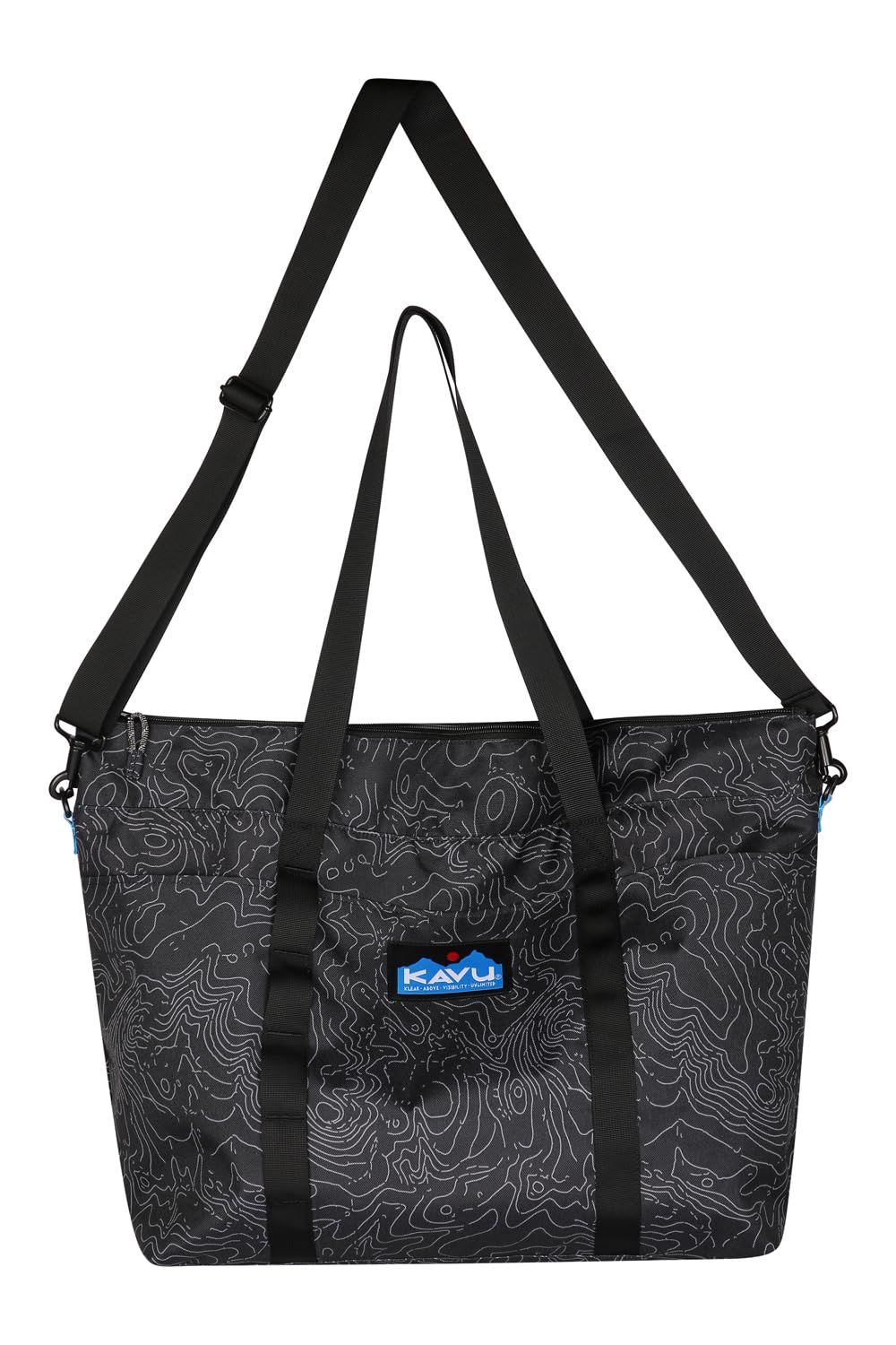 KAVU Twin Falls Tote Shoulder Strap Canvas Color Block Bag-Hemlock Grove