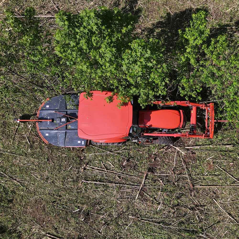 Titan Attachments 5 FT PRO Series Rotary Cutter, for Cat 1 Tractors with Rear 3 Point Hitch, Cast Iron Gear Box with Slip Clutch PTO Shaft, Brush Cutter Attachment, Mulches with Rear Discharge