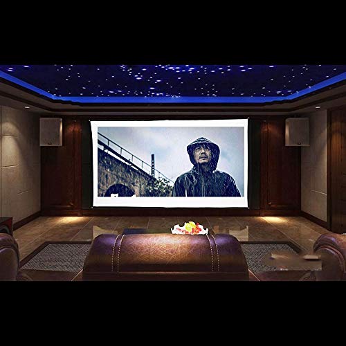 APAINI 84'' Portable Projector Screen 16:9 White 84 Inch Diagonal Video Projection Screen Foldable Wall Mounted