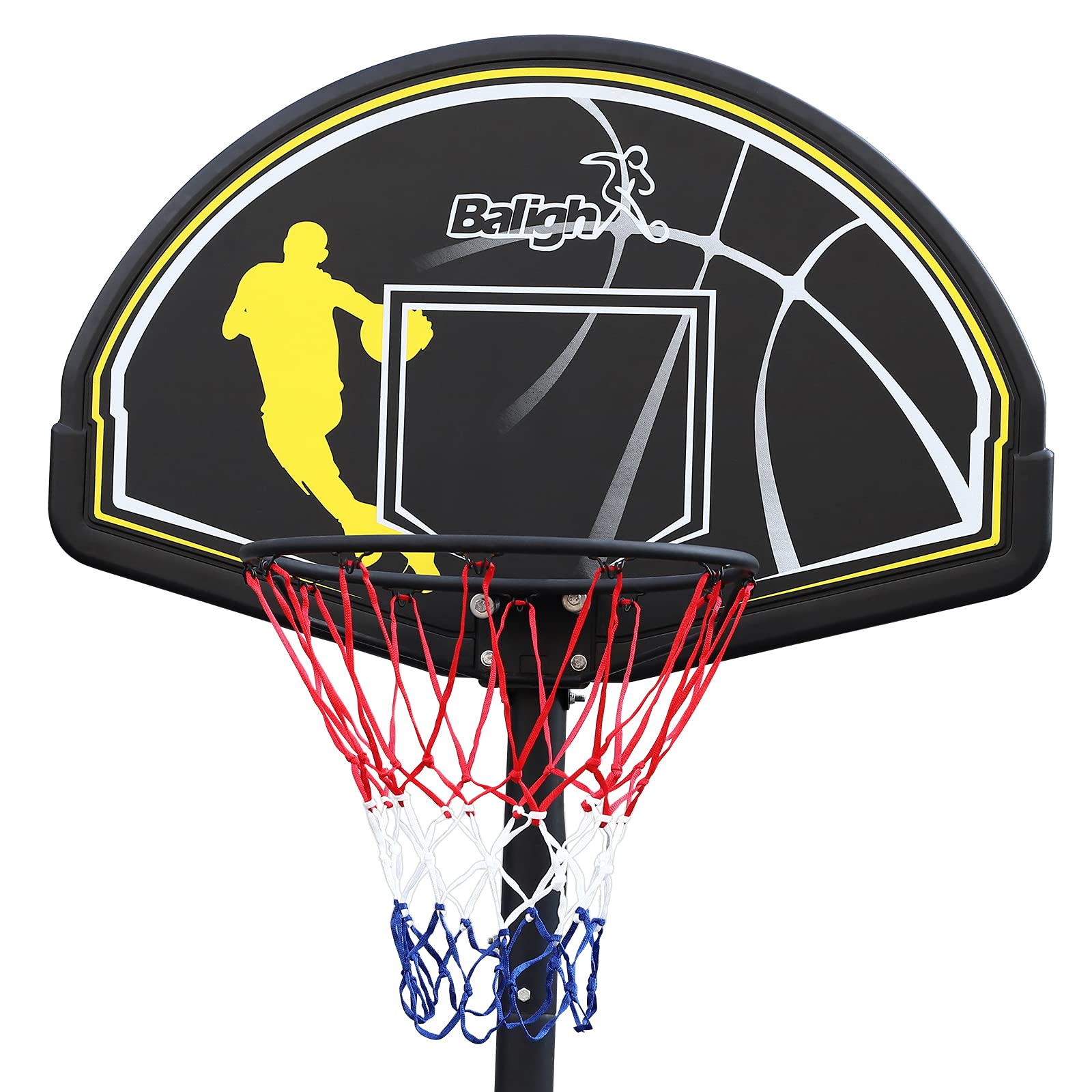Basketball Hoop Outdoor,44" Protable Basketball System,7.5 to 10 ft High Adjustable,for Outdoor Sport