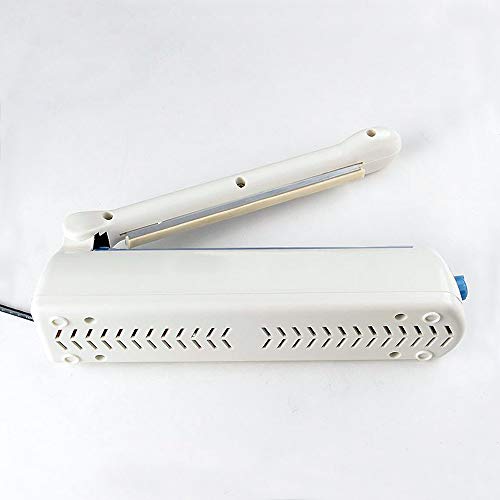 LabZhang 12inch Impulse Bag Sealer,Impulse Heat Sealer,Manual Poly Bag Heat Sealer Heat Seal Closer with 1 Replacement Kit,White