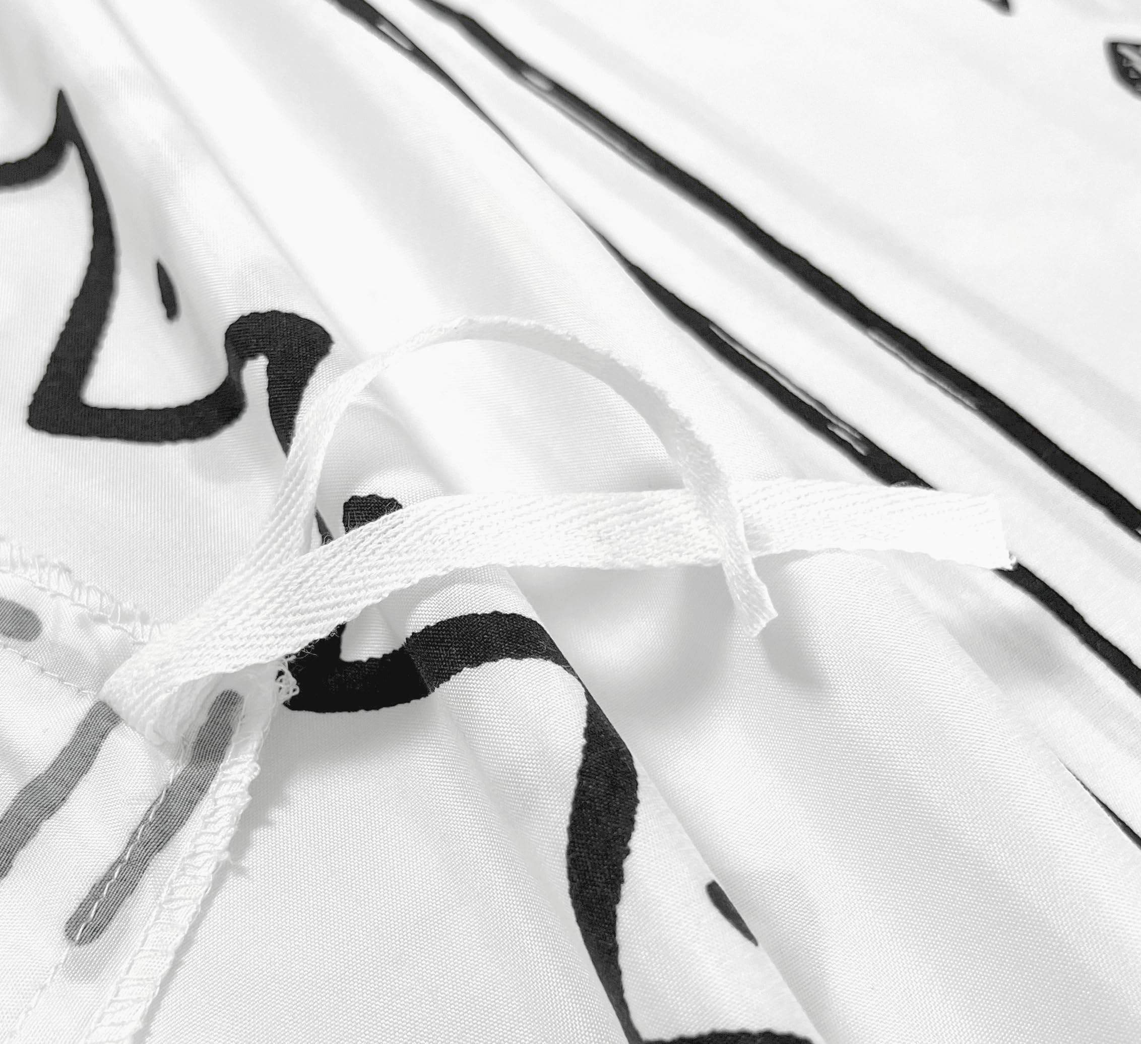 Marina Decoration Ultra Soft Silky Zipper Rich Printed Rayon Derived from Bamboo All Season 2 Pieces Duvet Cover Set with 1 Pillowcase, Simplify Modern Geometric Pattern Twin/Single Size